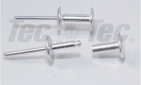 MALE-FEMALE RIVET ALUMINUM DIAM: 1/4, 3/4 TO 7/8 GRIP, Canada