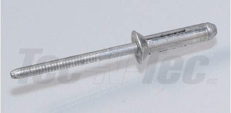 ALL ALUMINUM TRI-FOLD RIVET 3/16 X 1/4 GRIP, CTSK 82°, Canada