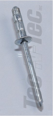 ALL STEEL MULTIGRIP BLIND RIVET 3/16 DIAMETER X 3/8 GRIP, Canada
