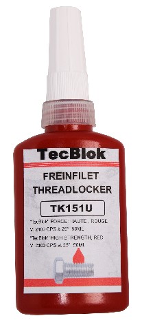 RED THREADLOCK HIGH STRENGTH V: 2400 CPS at 25° 50ML, Canada