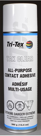 SPRAY ADHESIVE TAK CLEAR 380g (13.4oz), Canada