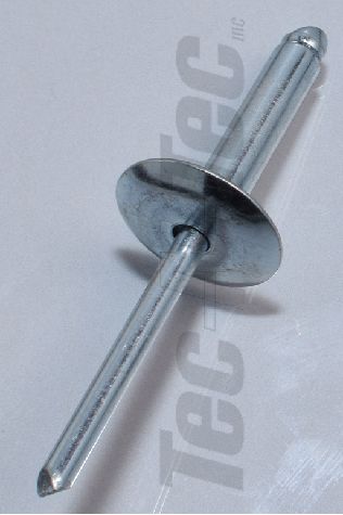 ALL STEEL BLIND RIVET LARGE HEAD DIAMETER 3/16 X 5/8 GRIP, Canada