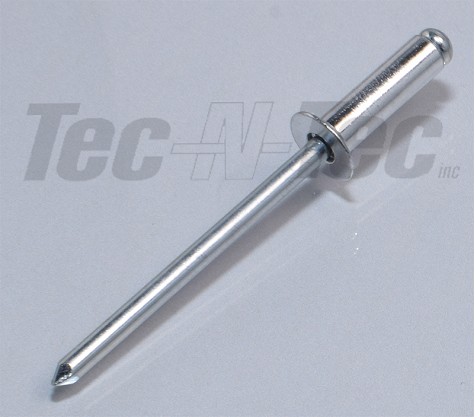 ALUMINIUM BLIND RIVET STEEL STEM 5/32 X 3/8 GRIP CTSK 120°, Canada