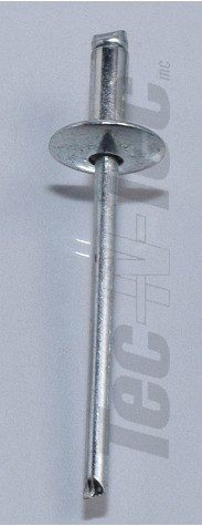 ALL STEEL BLIND RIVET LARGE FLANGE DIAMETER 1/8 X3/16 GRIP, Canada