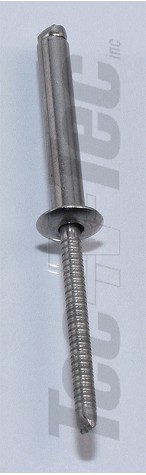 STAINLESS STEEL BLIND RIVET 3/16 DIAMETER X 1" GRIP "TEC", Canada