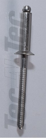 STAINLESS STEEL BLIND RIVET 3/16 DIAMETER X 1/2 GRIP 120°, Canada