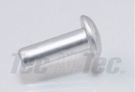 ALUMINUM 5052 SOLID RIVET RIVET 3/16 X 9/16 OVAL HEAD