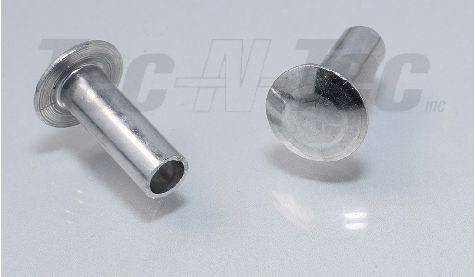 SEMI-TUBULAR RIVET, ALUMINUM 1/4 x 23/32 TRUSS HEAD