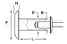 MALE-FEMALE RIVET ALUMINUM DIAM: 1/4, 3/4 TO 7/8 GRIP, Canada