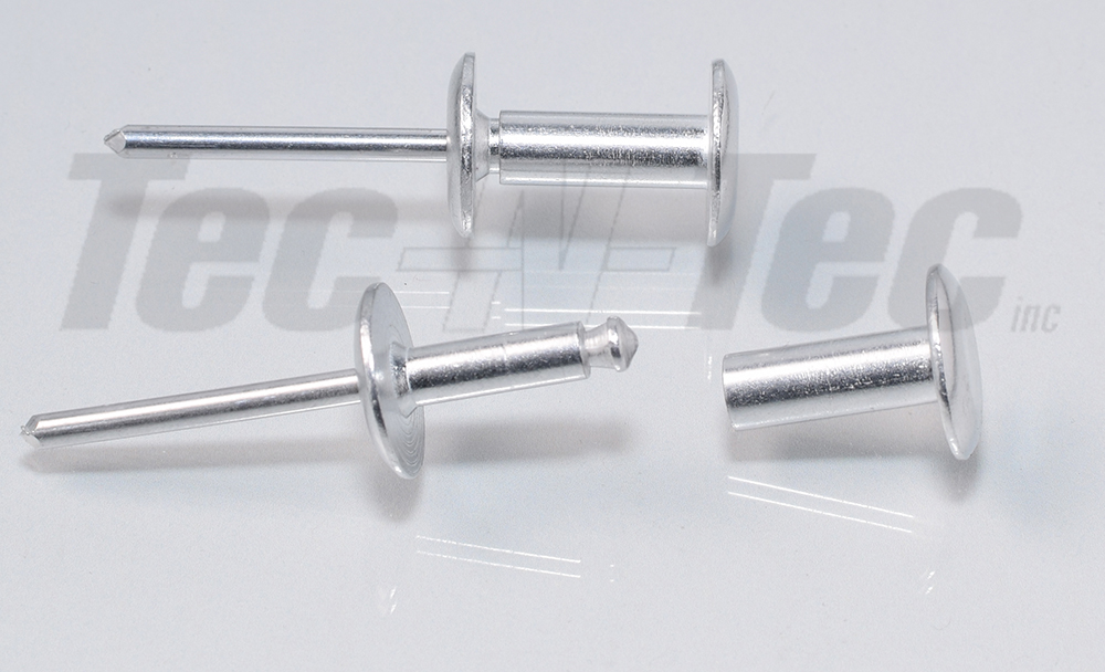 RIVET "TEC & MATE" ALUMINIUM 1/4" X 1.125 A 1.375 CAP.