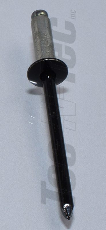 ALL STEEL BLIND RIVETS GLOSS BLACK DIAM 5/32 X 3/8 MAX GRIP, Canada