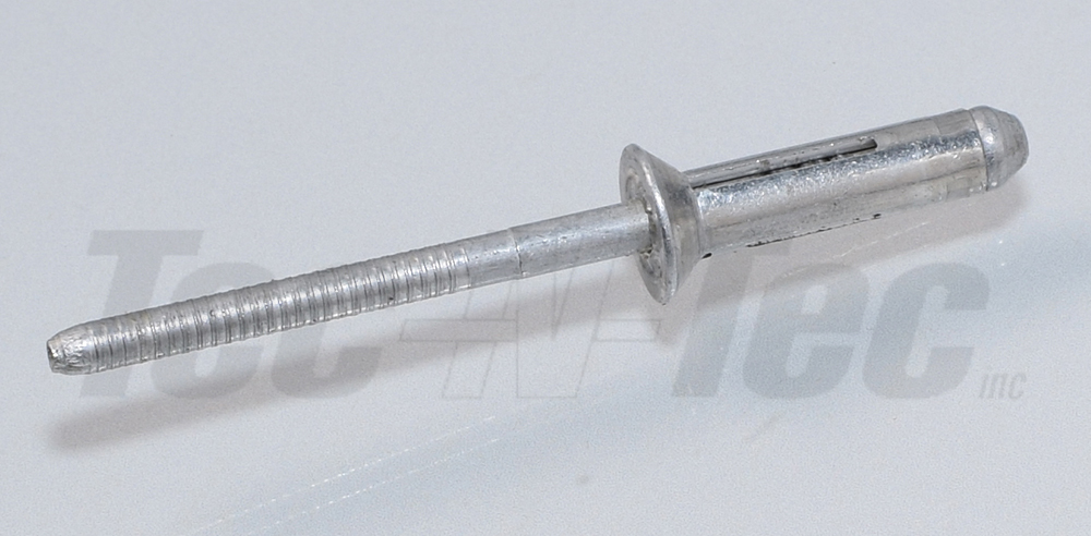 ALL ALUMINUM TRI-FOLD RIVET 3/16 X 1/4 GRIP, CTSK 82°, Canada