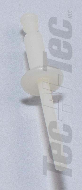 PLASTIC BLIND RIVET 4 MM DIAMETER X 9 MM MAX. GRIP, Canada